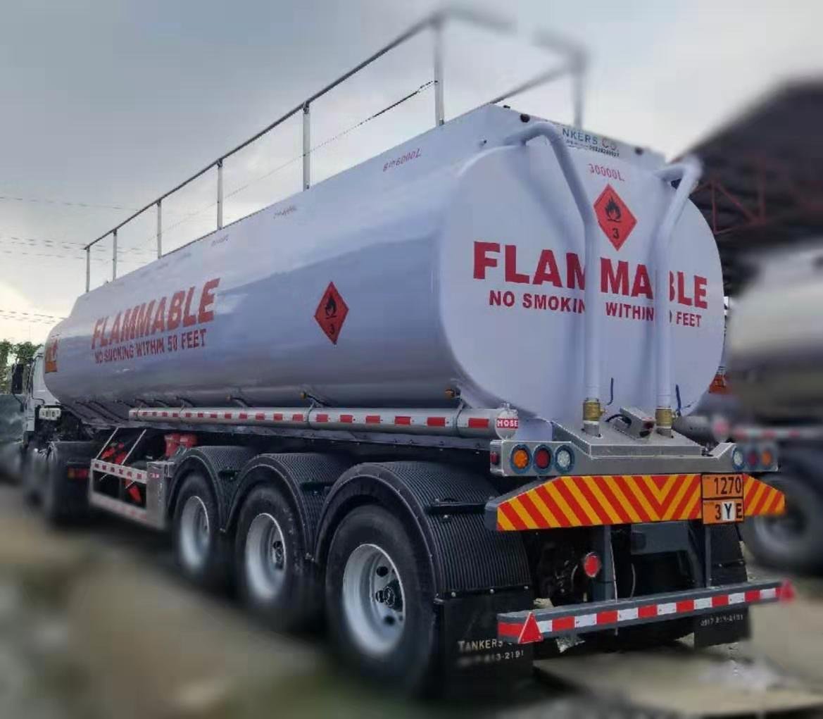 30,000L Carbon Steel Fuel Tank Semi Trailer | The Manila Chemoil Tank ...